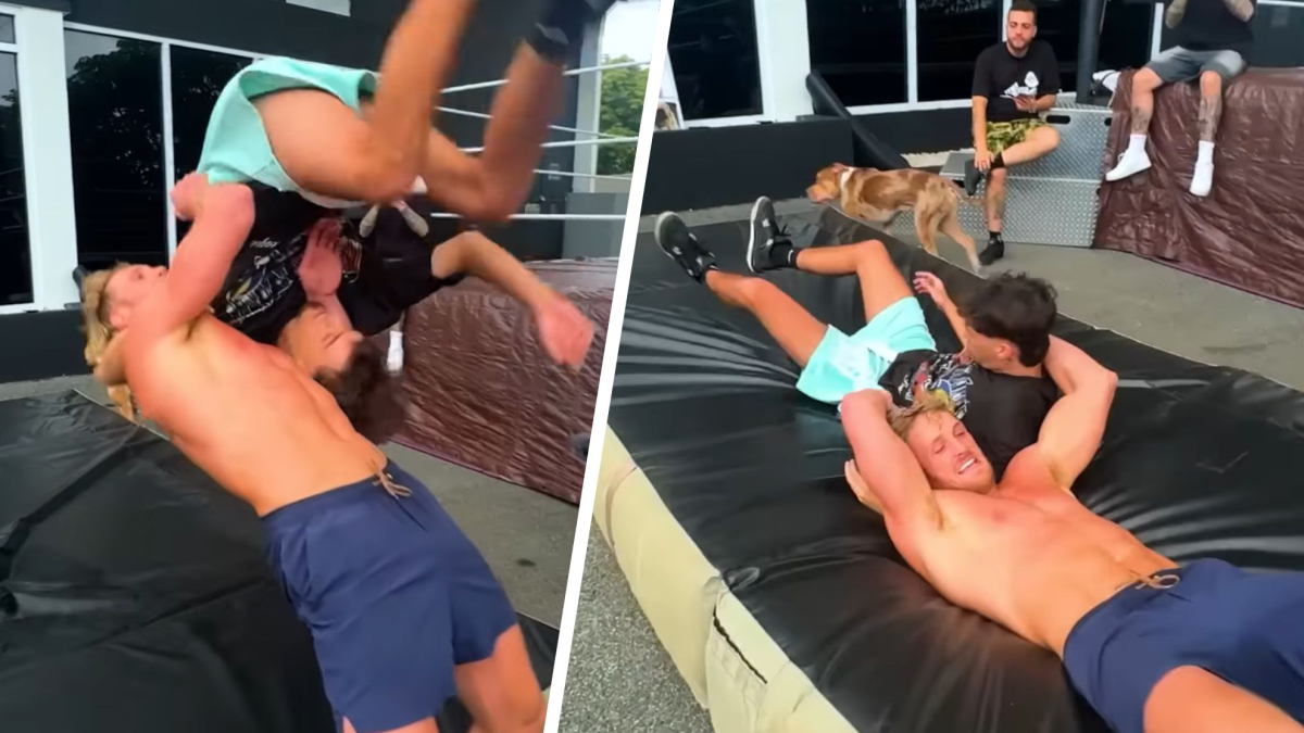 Logan Paul muestra a Plex los secretos del súplex, uno de los ...