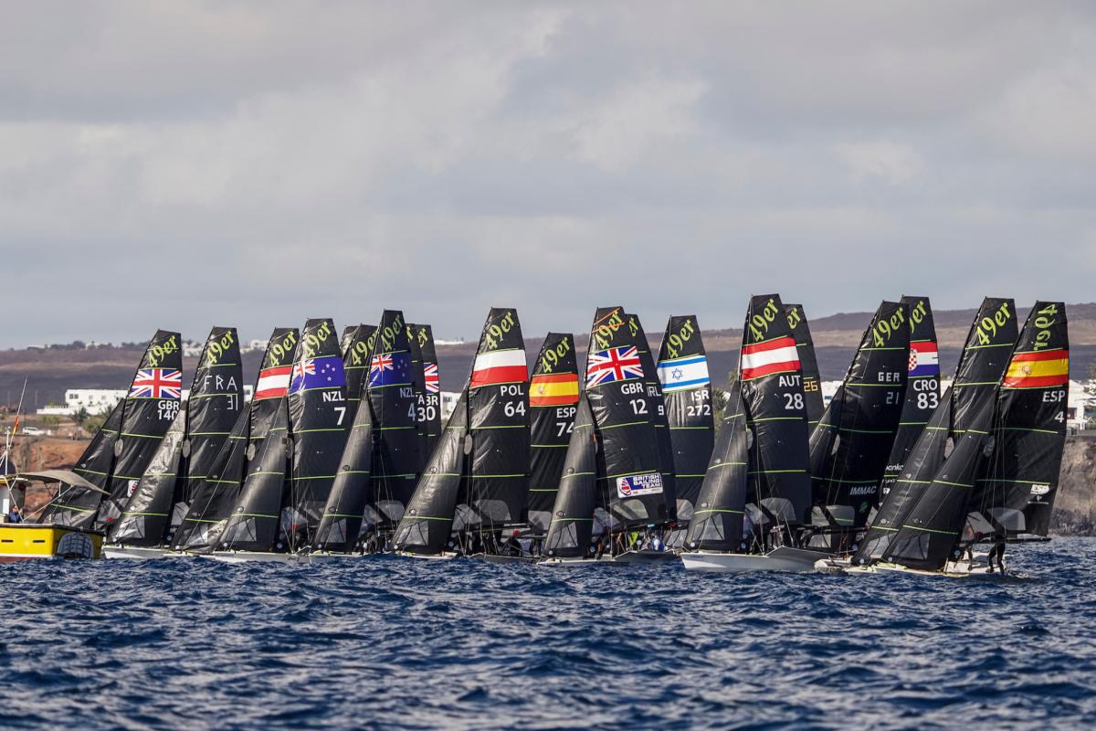 Los 470, 49er y 49erFX inauguran la Lanzarote International Regatta