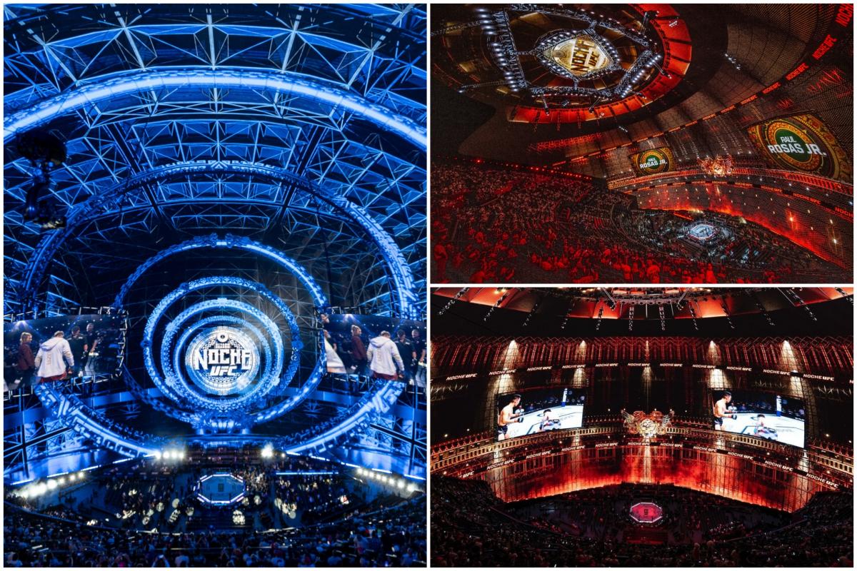 Parece irreal: las impresionantes imágenes de la Esfera en UFC 306