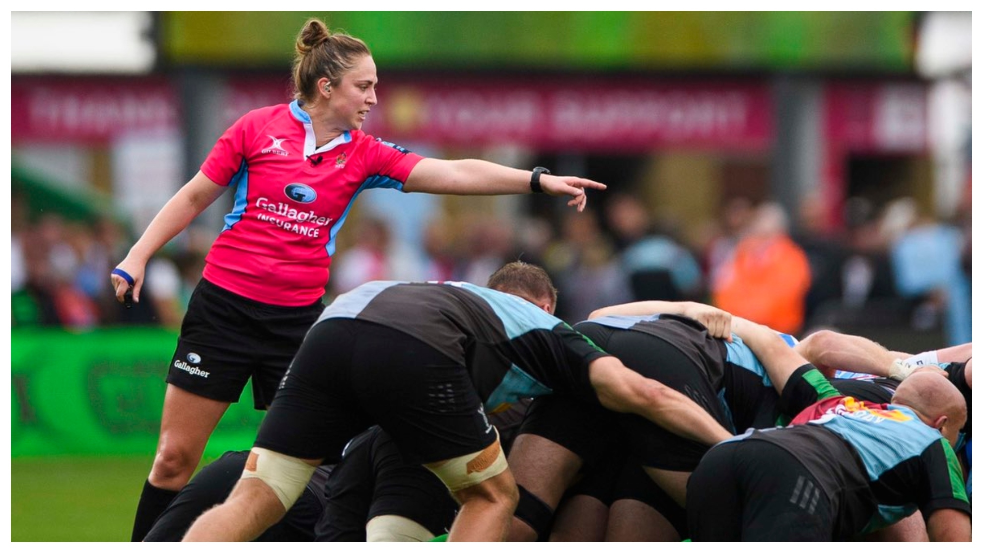 Lady Rugby: Sara Cox, primera mujer que arbitra un partido de Premiership
