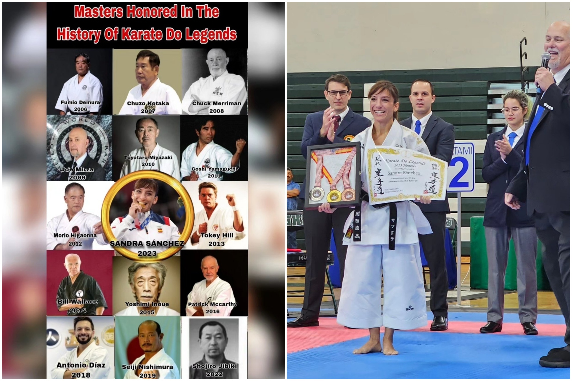 Sandra Sánchez, primera mujer distinguida con el Karate-Do Legend