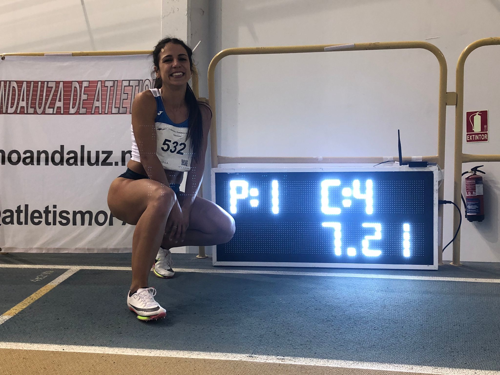 Maribel Pérez bate el récord femenino más antiguo del indoor español