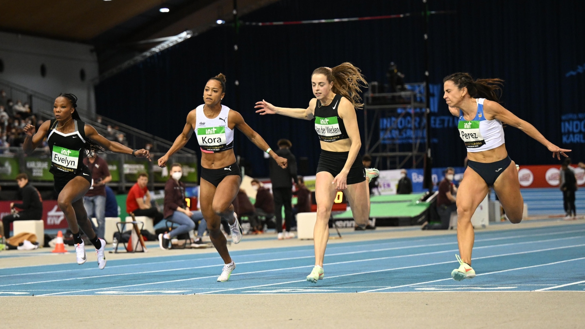 Maribel Pérez vuela en los 60 de Karlsruhe: victoria e iguala su récord ...