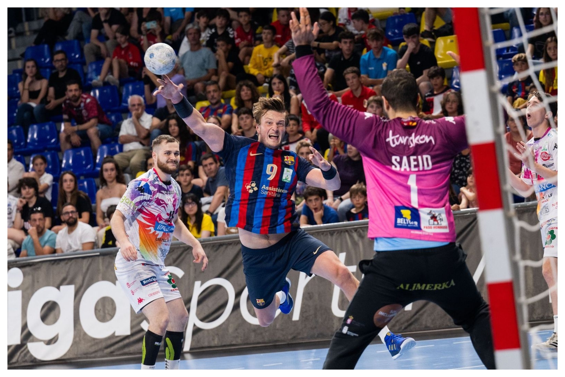 El Barça vence al Ademar y termina invicto en el adiós en el Palau de ...