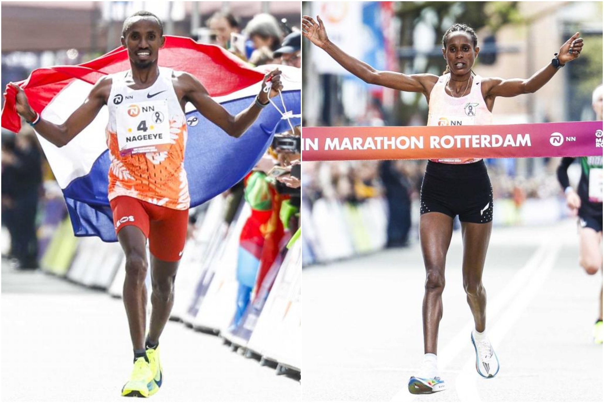 Nageeye y Bekere reinan en el maratón de Rotterdam, con Kiptum en el ...