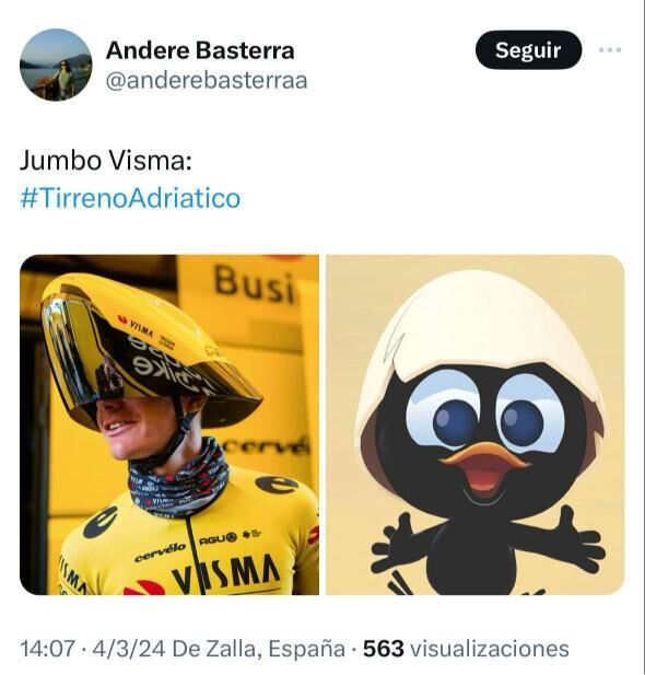 Los memes del casco de crono viral del Visma de Jonas Vingegaard: ¿en ...