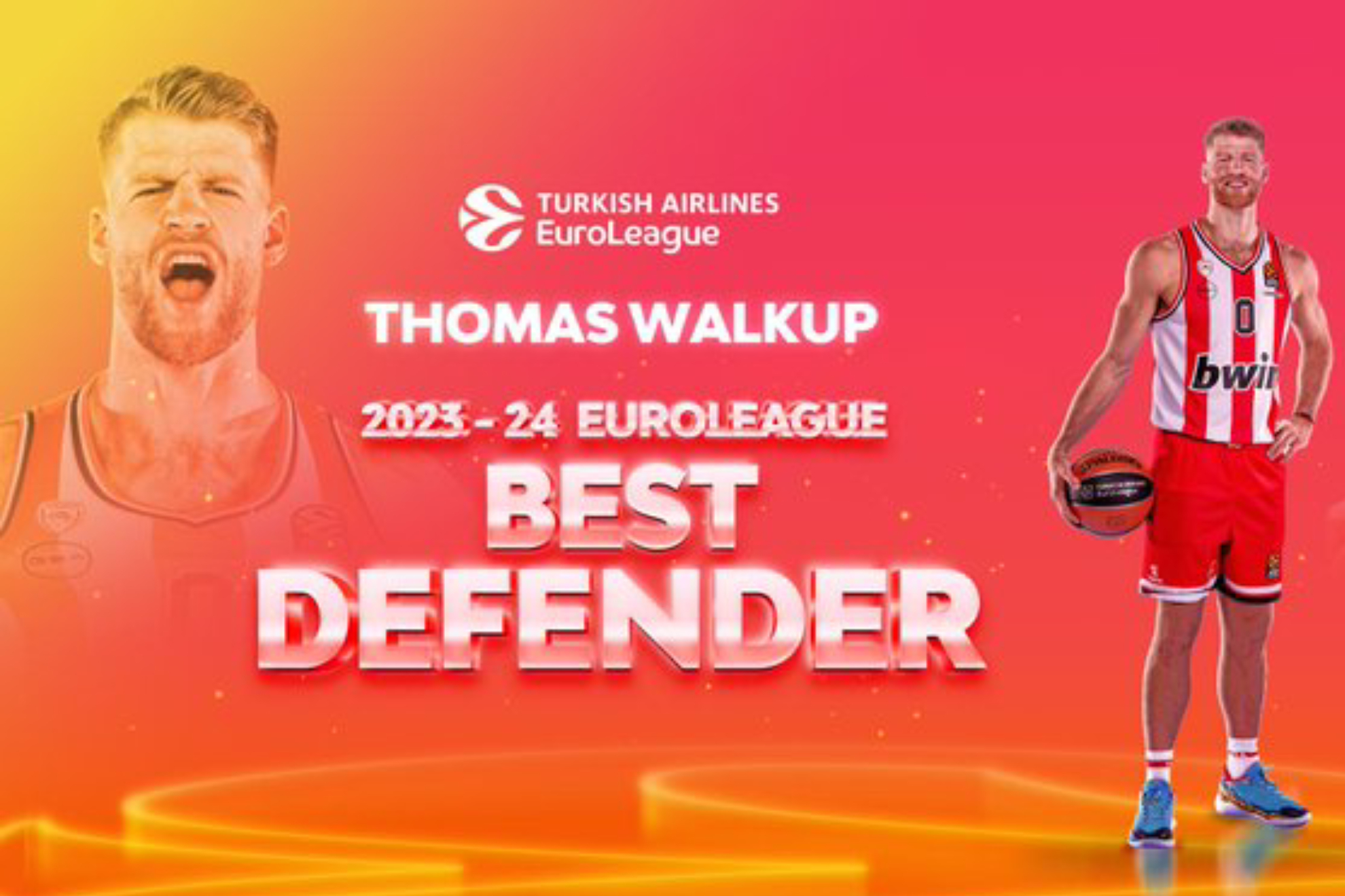 Thomas Walkup, mejor defensor de la Euroliga por delante de Tavares