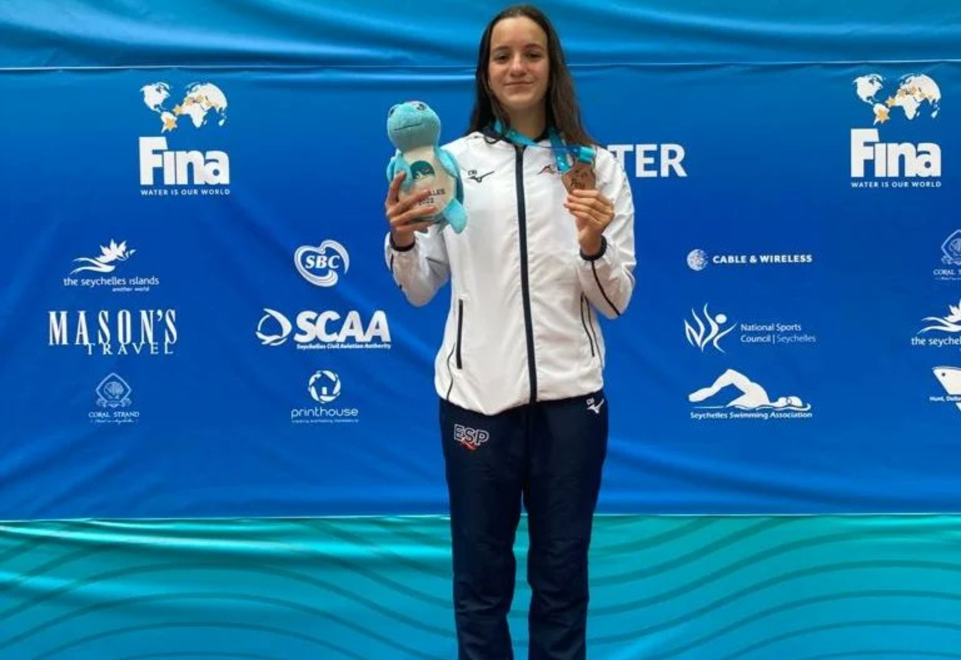 Noa Martín, bronce en los 5 km de los Mundiales júnior en aguas abiertas