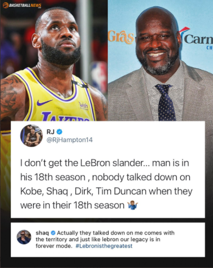 Shaquille O'Neal sale en defensa de LeBron James: "Es el más grande"