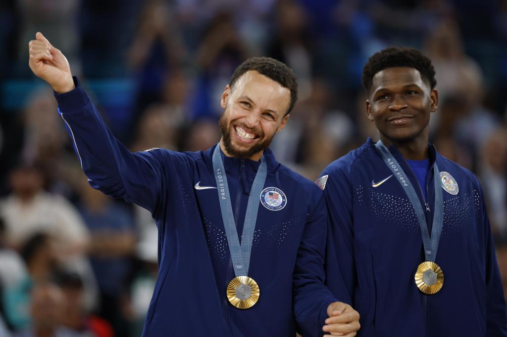 Un control antidopaje truncó la celebración de Curry, Durant y Edwards ...