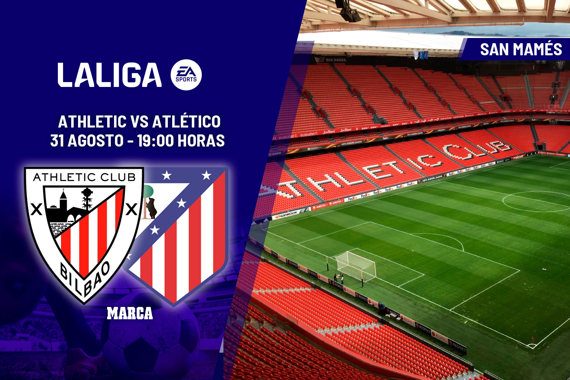 Athletic - Atlético: horario y dónde ver en TV el partido de LaLiga EA ...