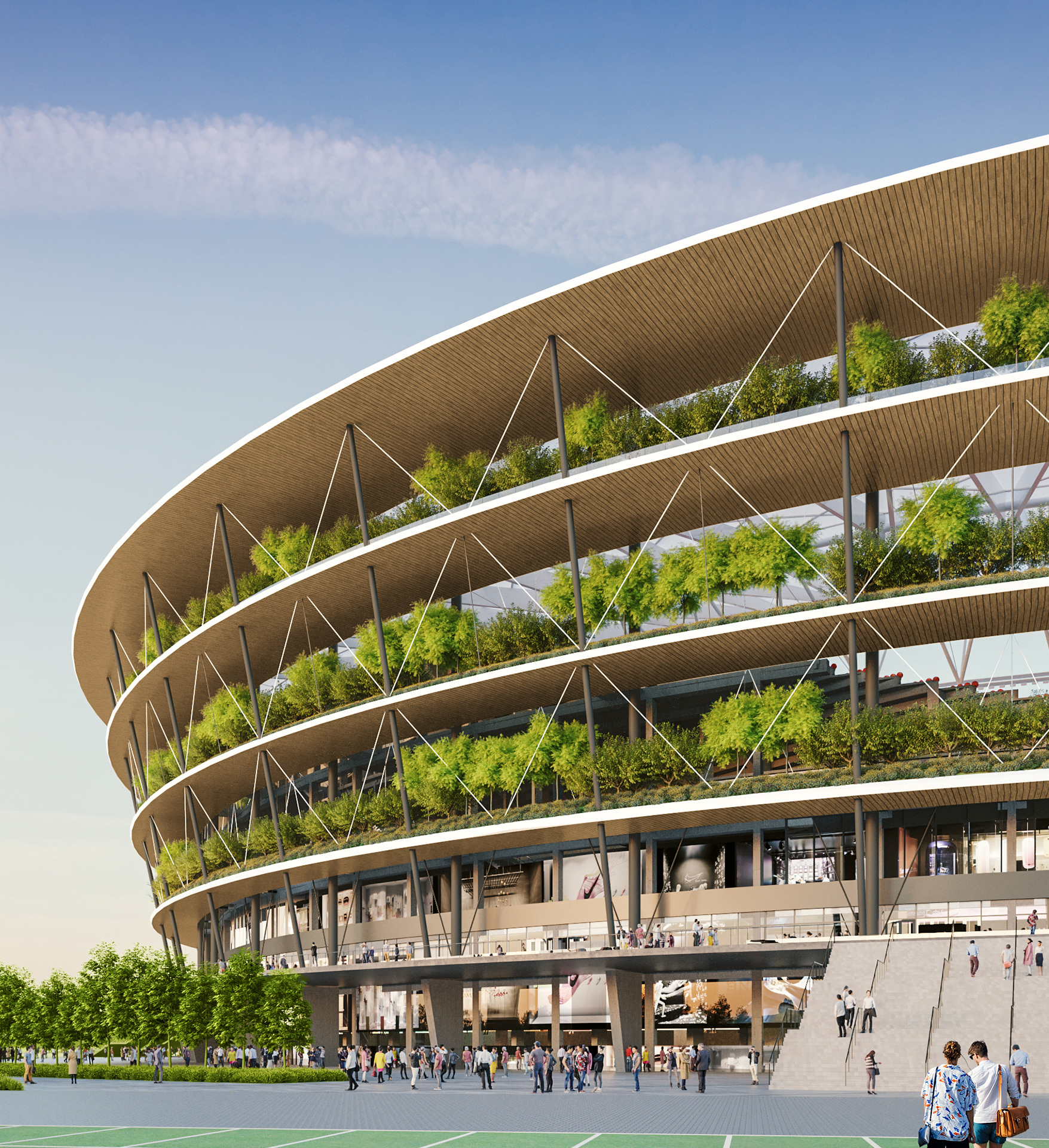 El estadio jardín de creación española que será "uno de los tres campos ...