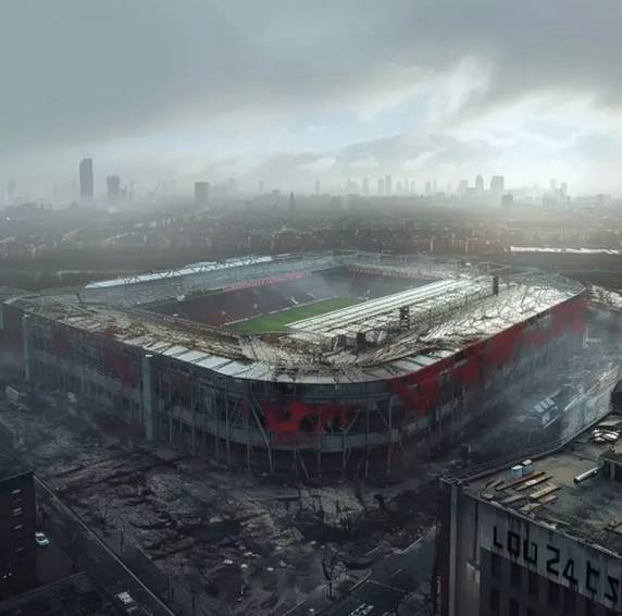 La decadencia del estadio de Old Trafford: recrean su futuro apocalíptico