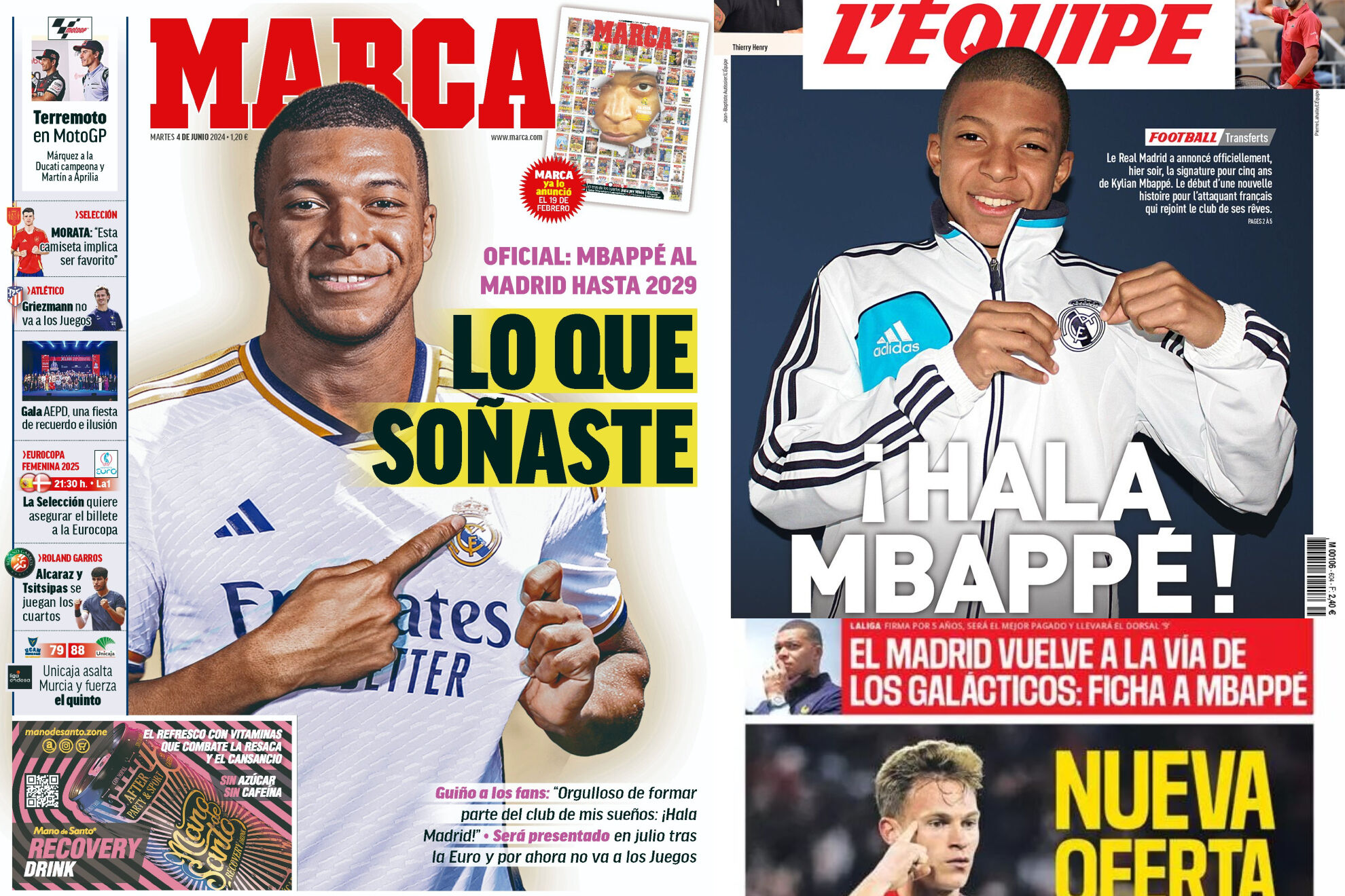 Real Madrid: Las portadas tras el fichaje de Mbappé | Marca