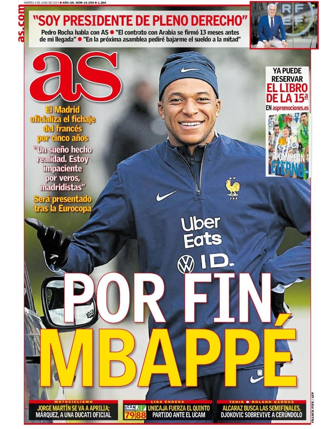 Las portadas tras el fichaje de Mbappé | Marca