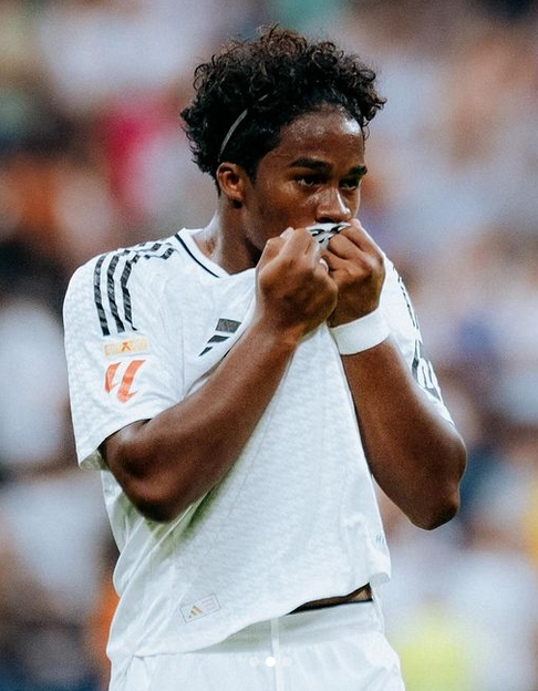 Endrick recuerda las críticas a su novia tras marcar con el Madrid ...