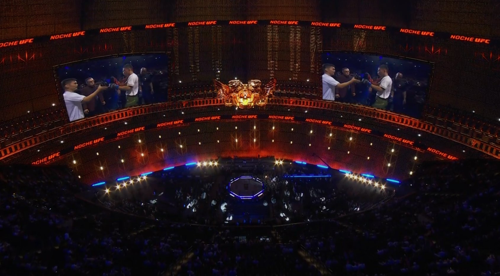 Parece irreal: las impresionantes imágenes de la Esfera en UFC 306