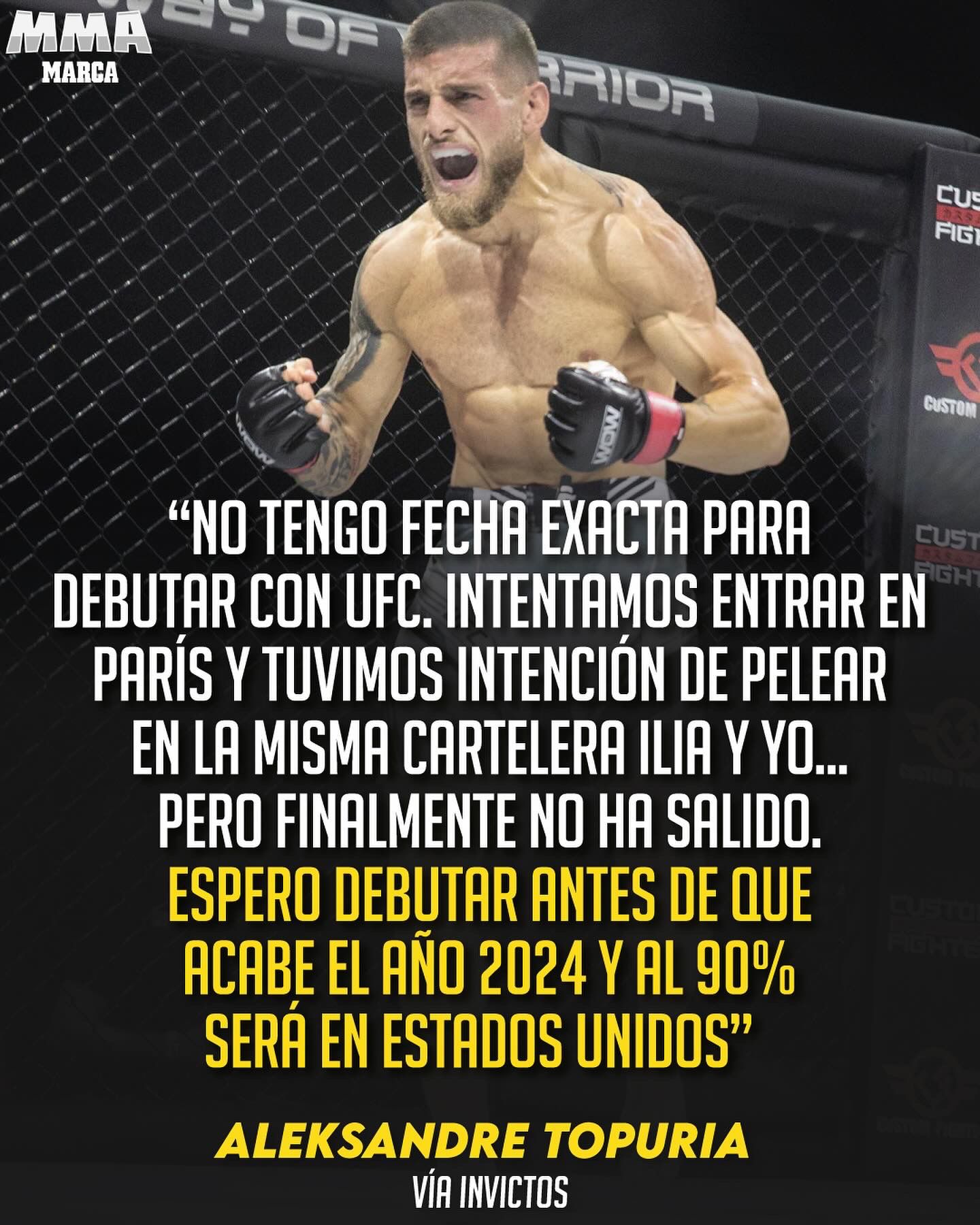 Aleksandre Topuria apunta a Estados Unidos para su debut en UFC | Marca