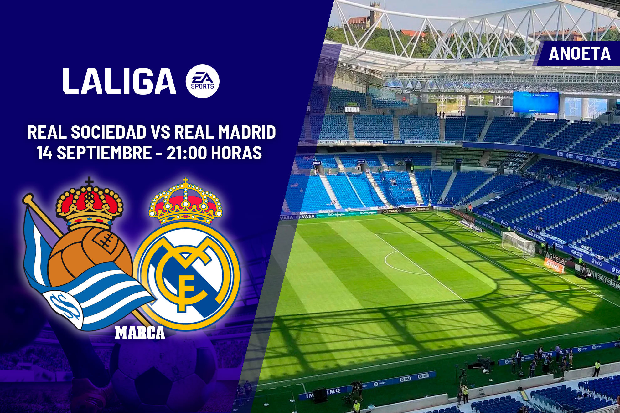 Real Sociedad - Real Madrid: a qué hora y dónde ver hoy en TV el partido de LaLiga EA Sports