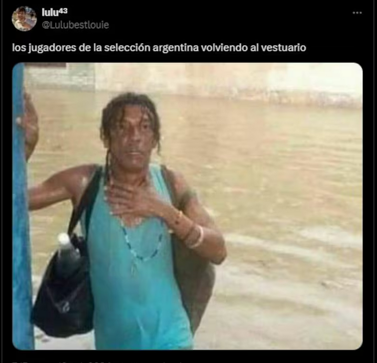 La pesadilla de Argentina pateando charcos: los memes que inundan las ...