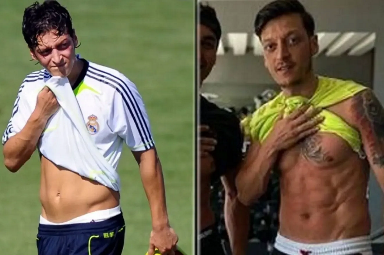 El antes y después de Özil: su transformación definitiva en una montaña ...