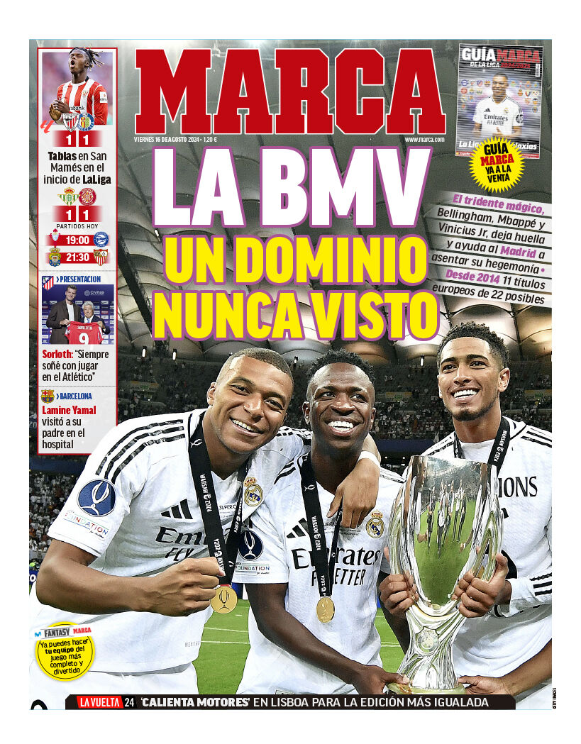 Las portadas del viernes: la BMV ya es un fenómeno mundial | Marca