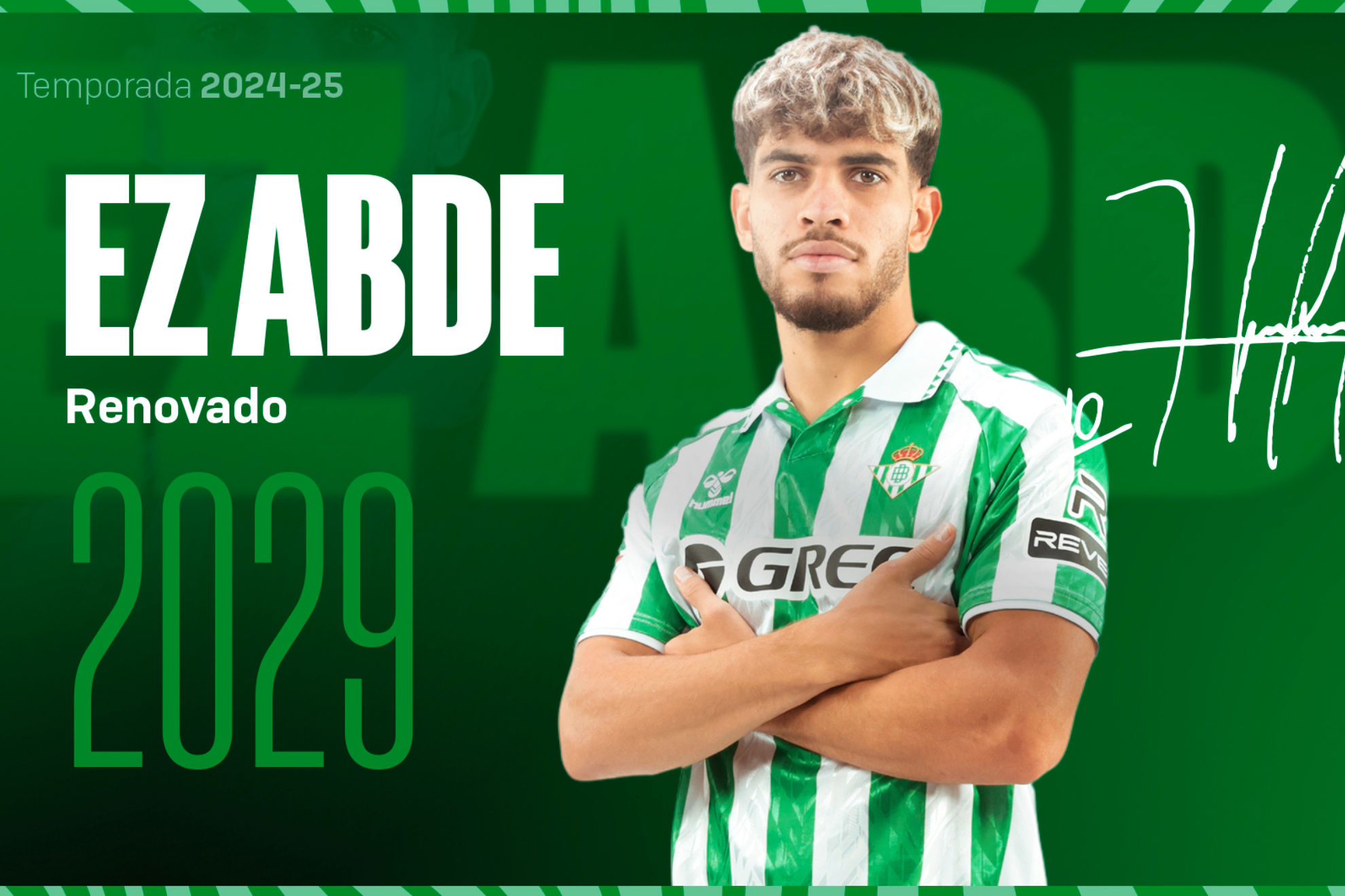 El Betis renueva a Abde hasta 2029