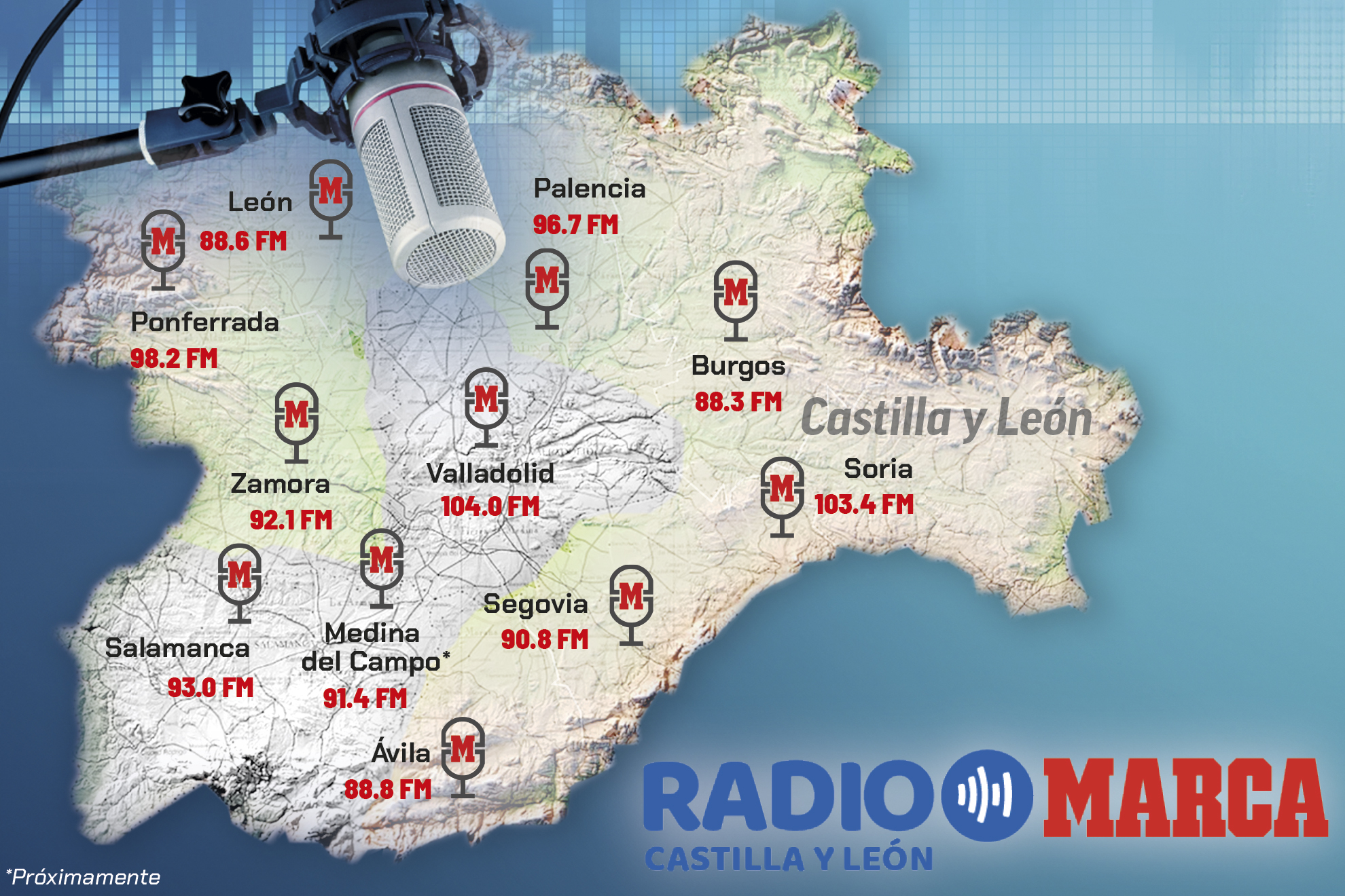 ¡Radio MARCA llega a Castilla y León con once nuevas emisoras!