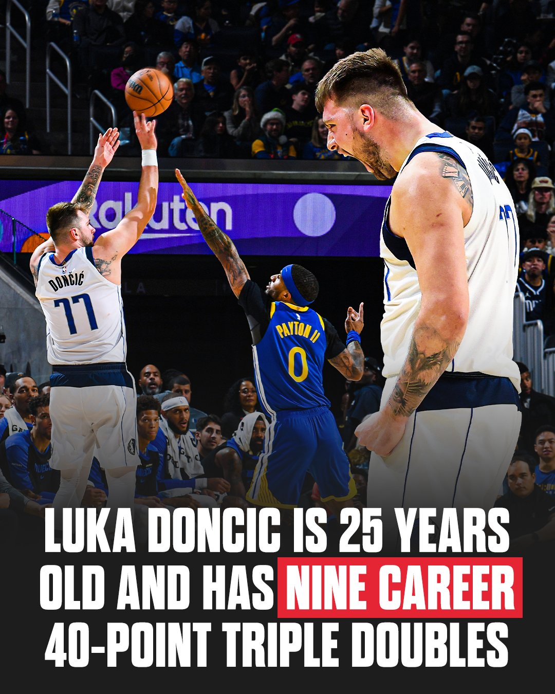 Doncic erige un monumento al baloncesto ante Curry: 'triple-doble' con 45 puntos en un festival ...