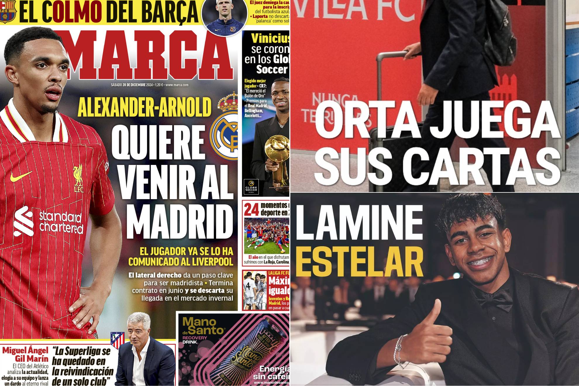 Las portadas: Alexander-Arnold y el Madrid, Orta mira el mercado... | Marca
