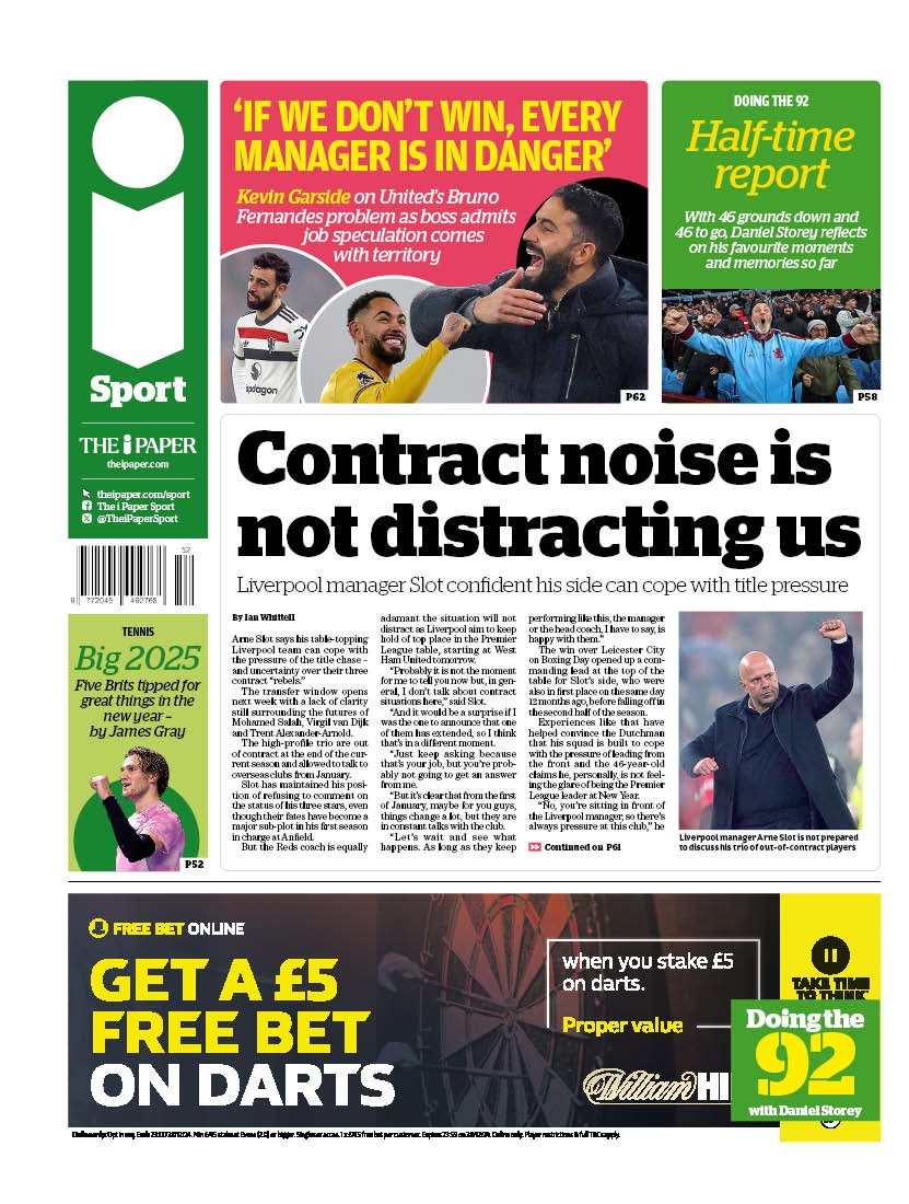 Las portadas: Alexander-Arnold y el Madrid, Orta mira el mercado... | Marca