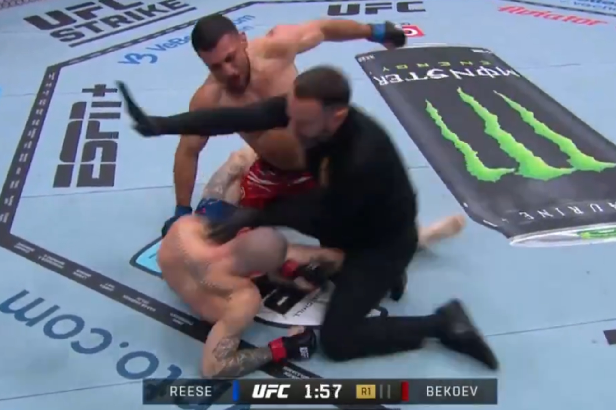 El impresionante debut de Bekoev en la UFC: K.O. para silenciar Los ...