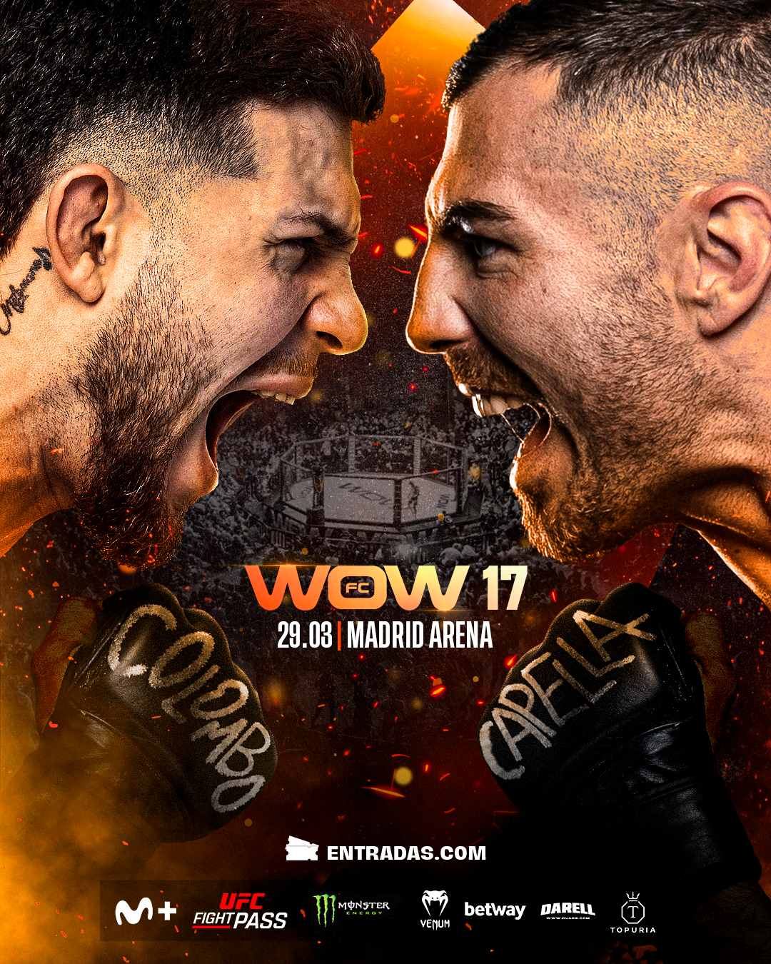 Colombo y Capella serán el 'main event' de WOW 17 en Madrid | Marca