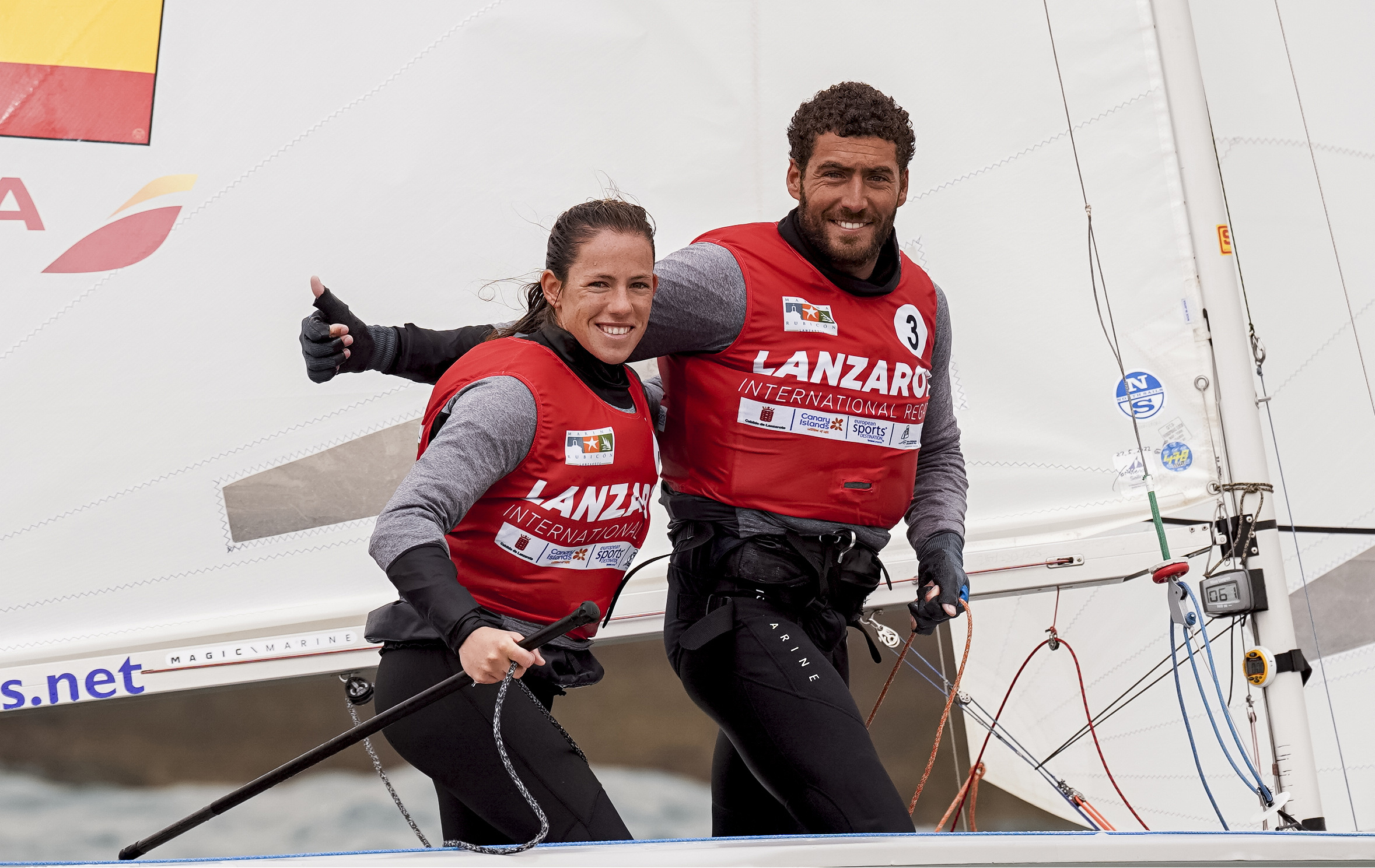 Silvia Mas y Alex Marsans inician en Lanzarote su camino hacia Los ...