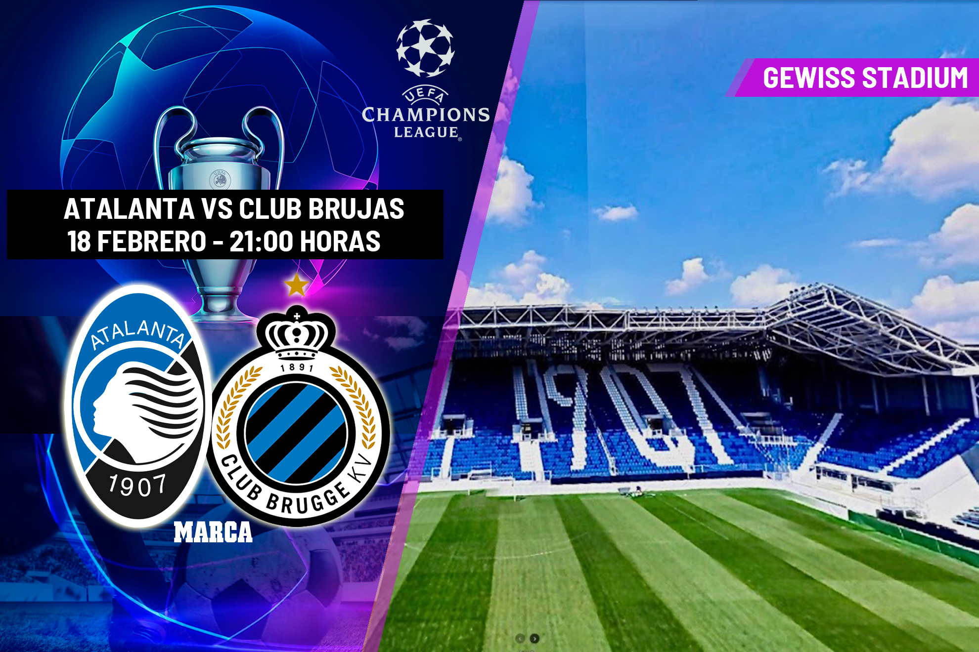 Atalanta - Club Brujas: horario y dónde ver el partido de la Champions ...