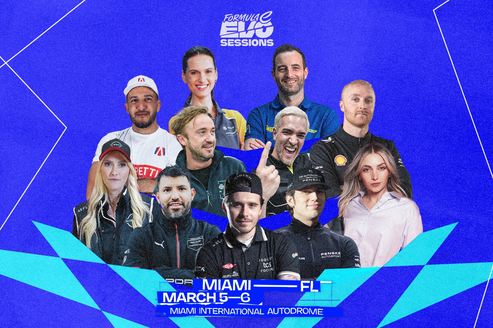 El 'once' de famosos de la Fórmula E ya está completo: Agüero, Beckham ...