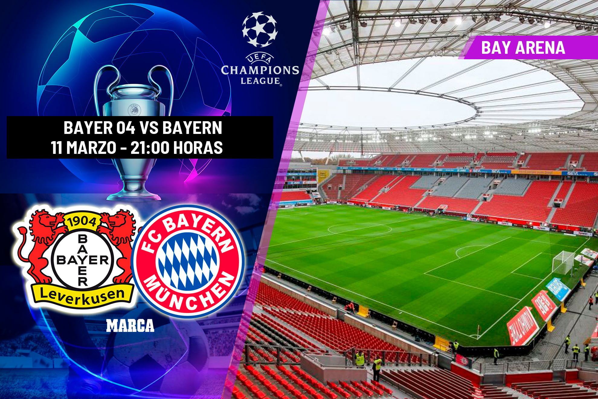 Bayer Leverkusen - Bayern de Múnich: a qué hora y dónde ver hoy en TV el partido de Champions League