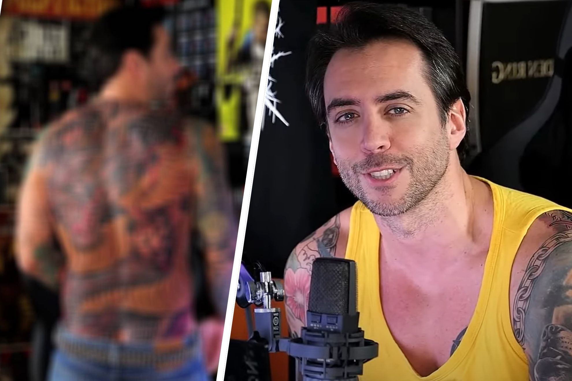 Jordi Wild se acuerda de Papa Giorgio con este increíble tatuaje en la espalda