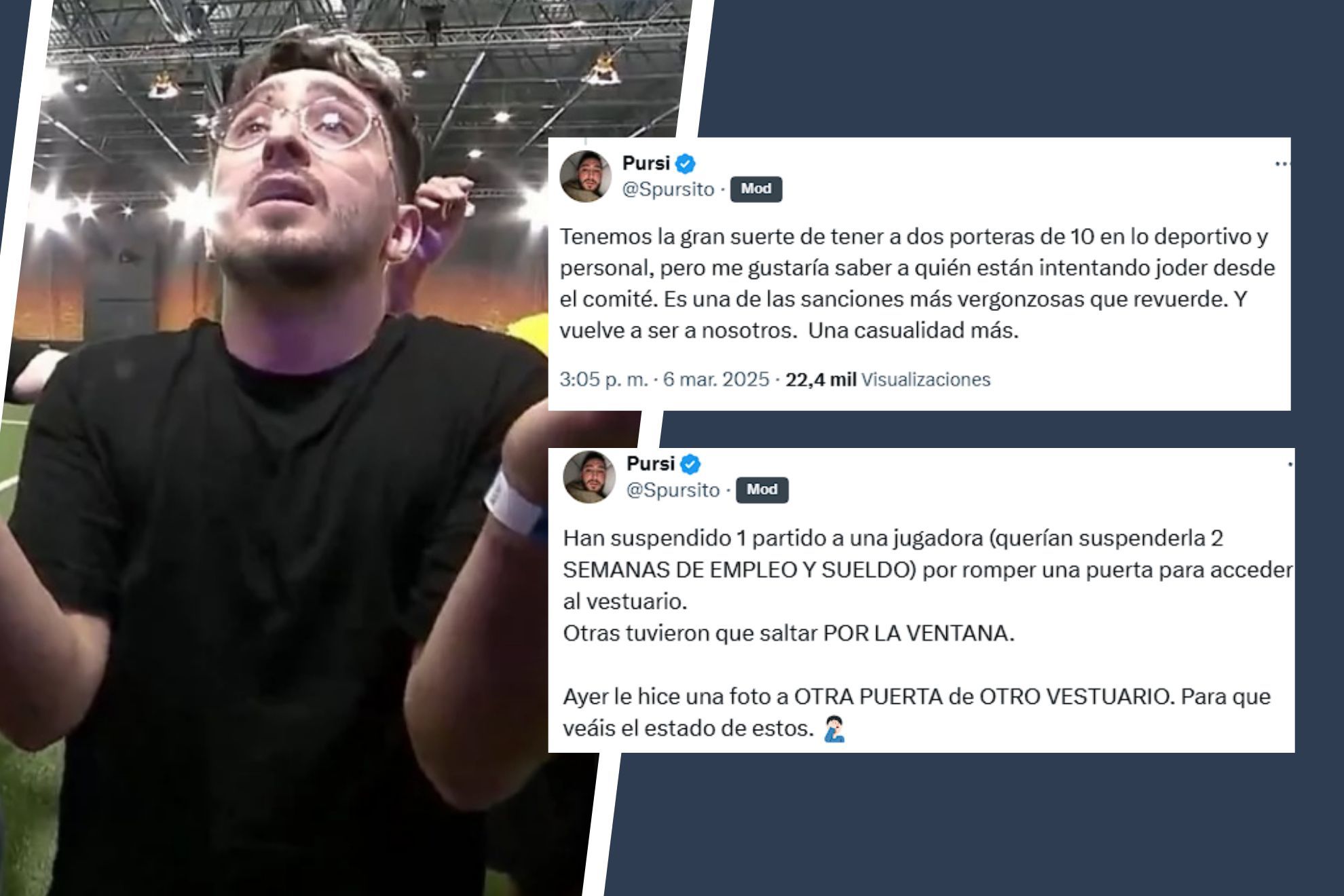 Spursito explota contra la Kings League: "Me gustaría saber a quién intentan jo*** desde el comité''
