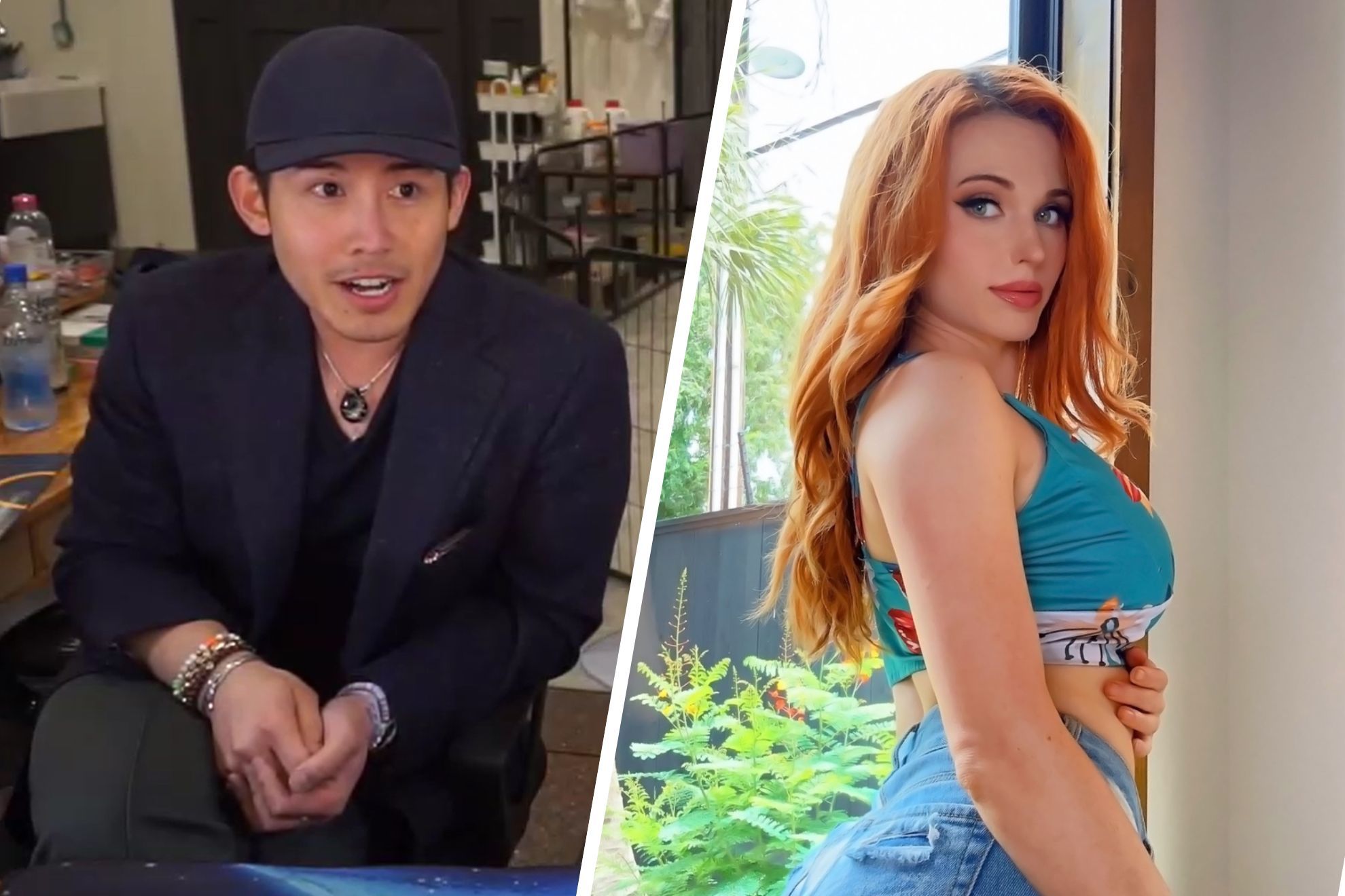 Amouranth muestra por primera vez en directo a su marido y explica cómo evitaron el atraco