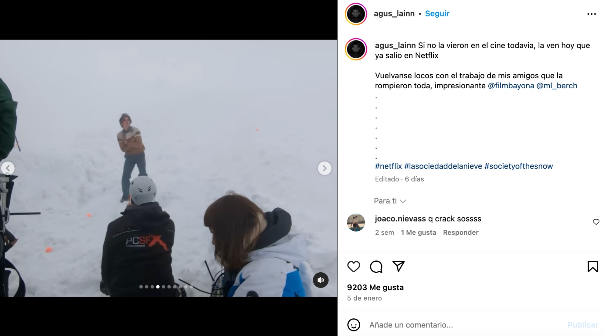 La dura escena eliminada de 'La sociedad de la nieve' sobre el ...