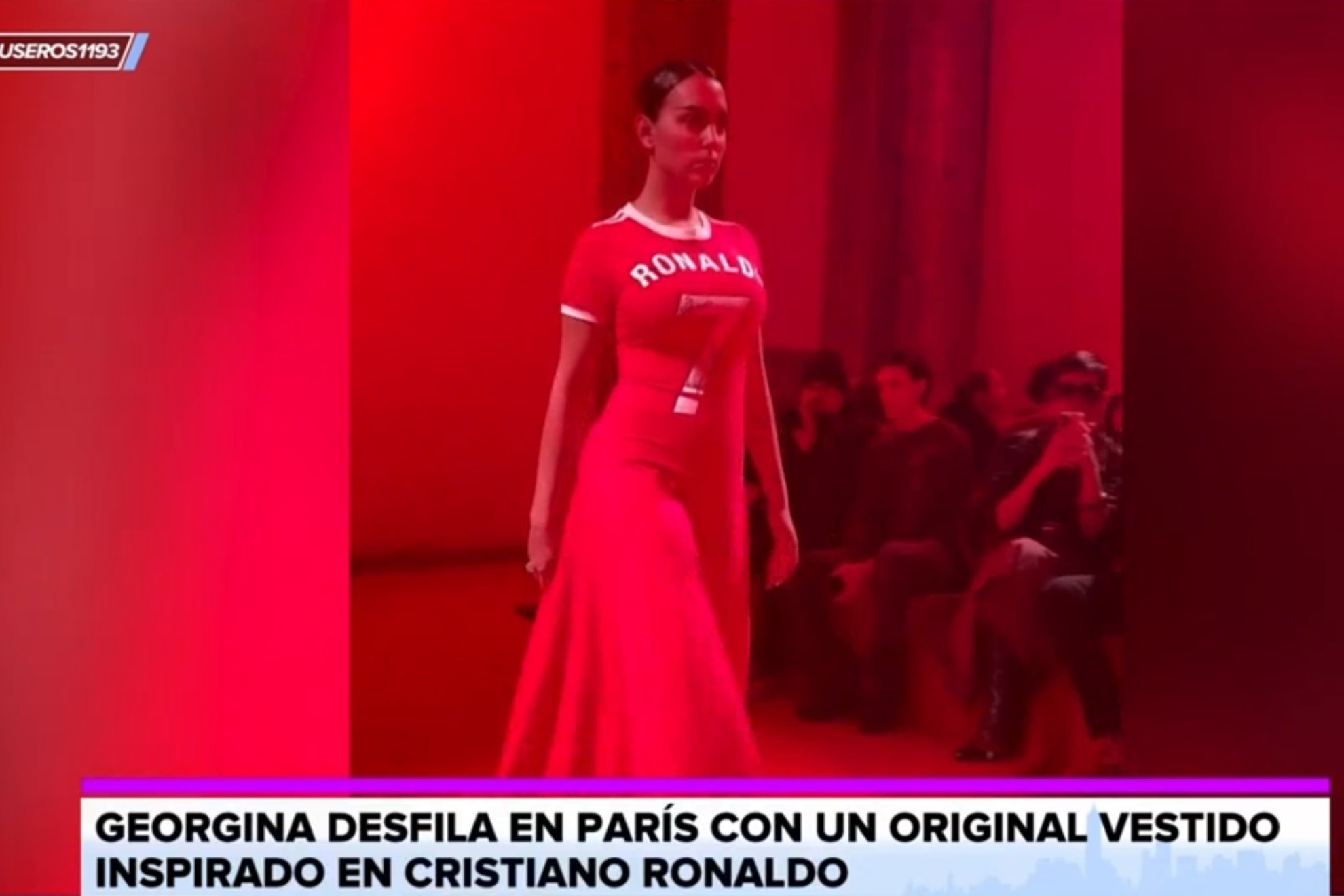 Georgina homenajea a Cristiano Ronaldo en la Semana de Moda de París ...