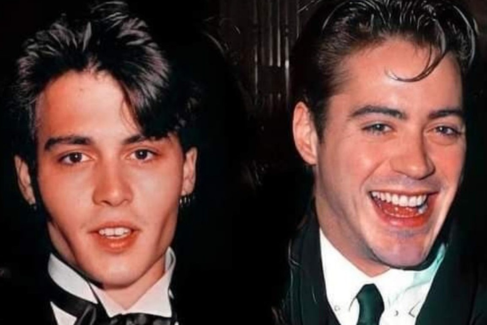 Johnny Depp manipula una fotografía para felicitar a Robert Downey Jr. por su Oscar