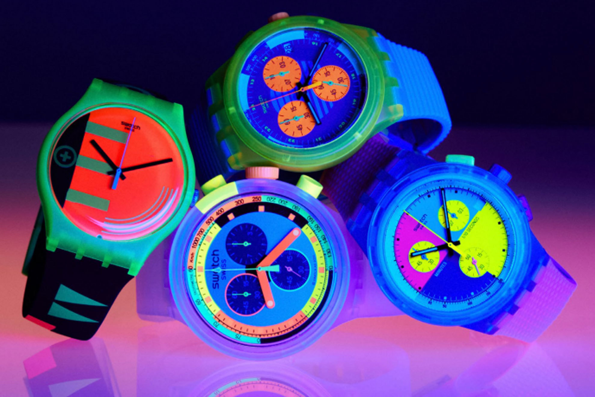 La colección Swatch Neon regresa con seis relojes frescos y divertidos ...