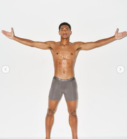 Jude Bellingham posa en ropa interior para Kim Kardashian