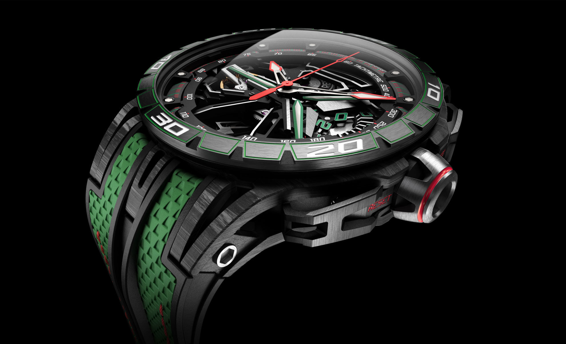 Una visión en Verde Mantis: Roger Dubuis Excalibur Spider Flyback ...