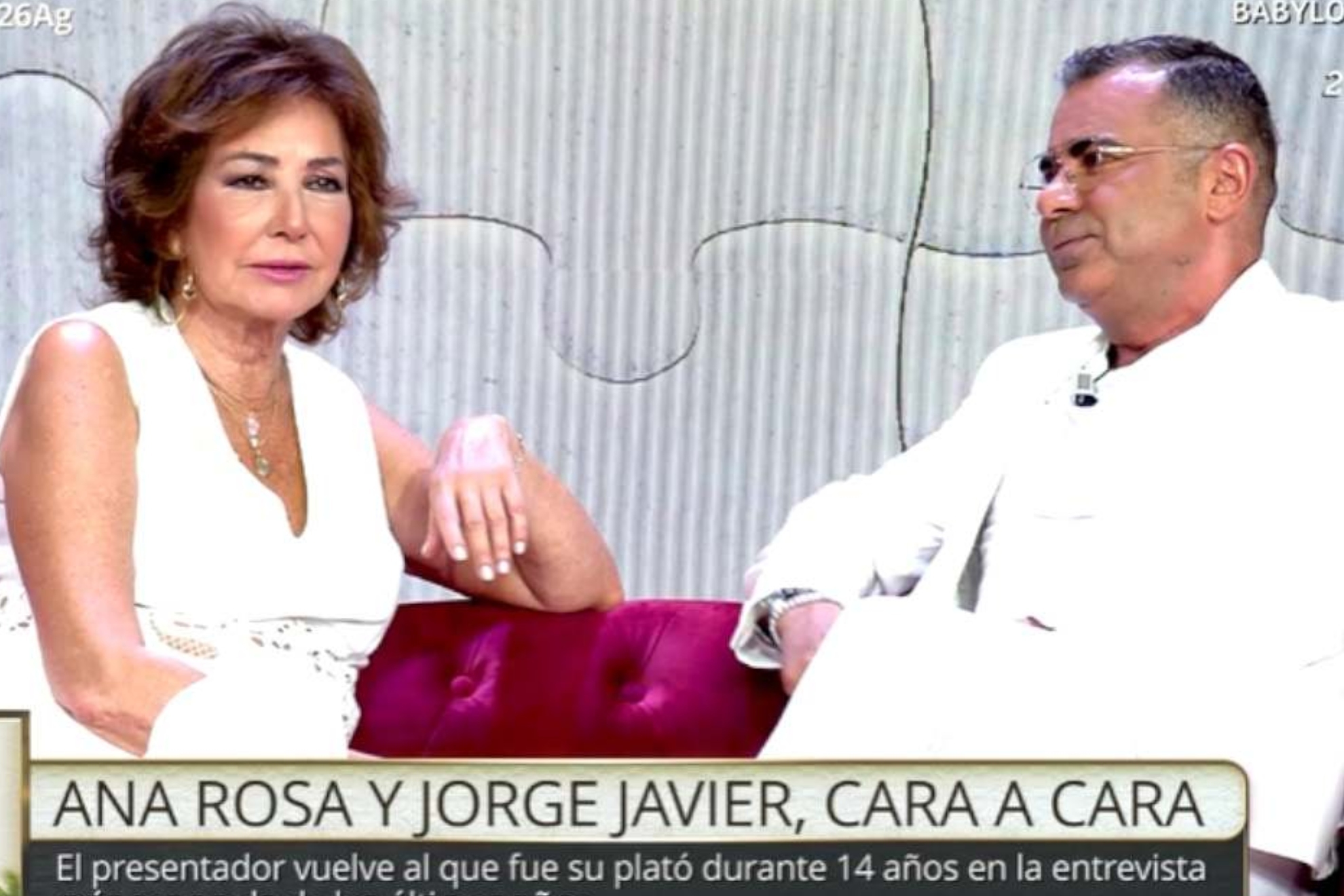Tensa entrevista de Ana Rosa a Jorge Javier: "Te llegué a odiar con toda mi alma"