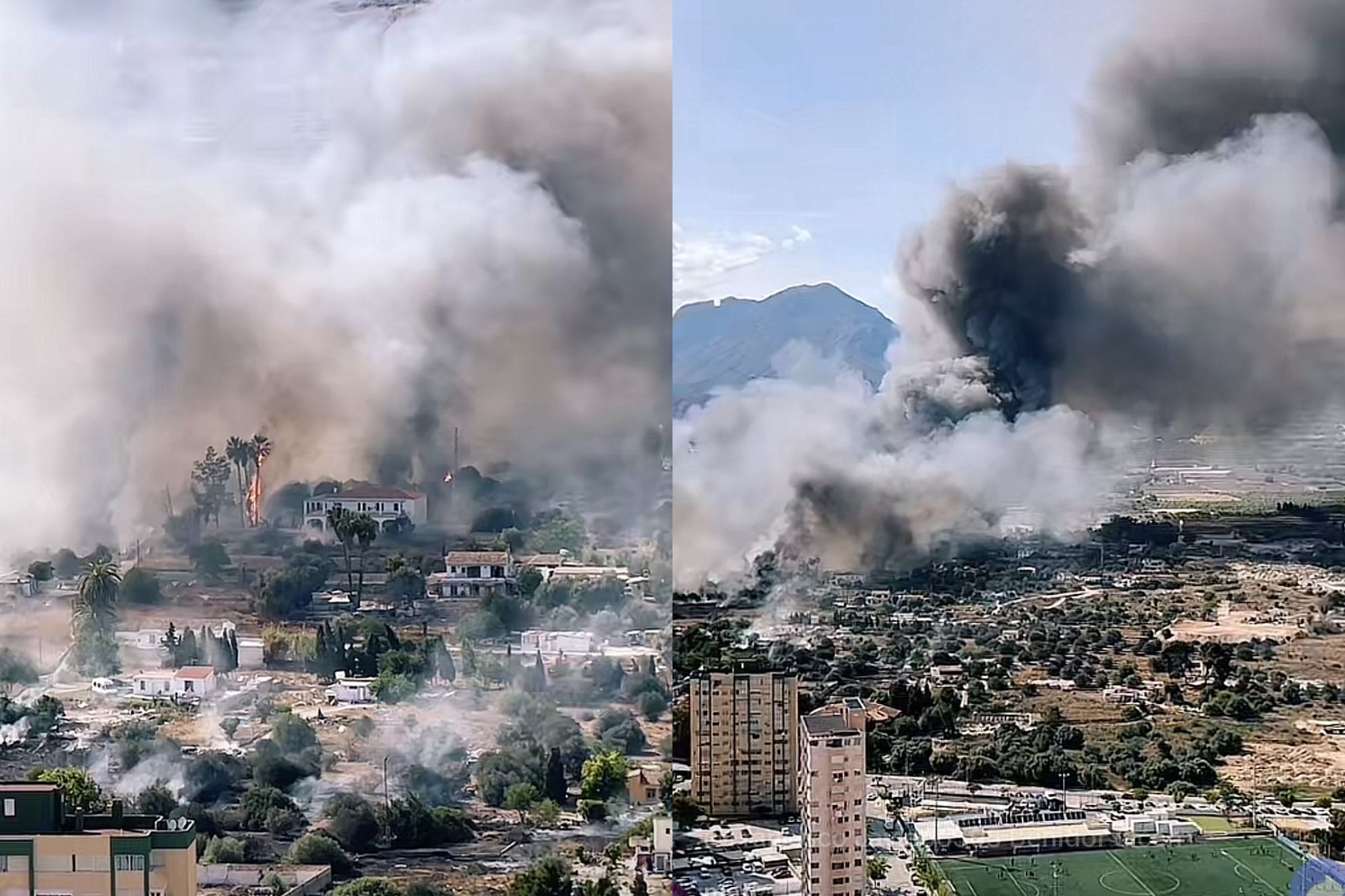Espectacular incendio en Benidorm que hace saltar las alarmas en toda ...