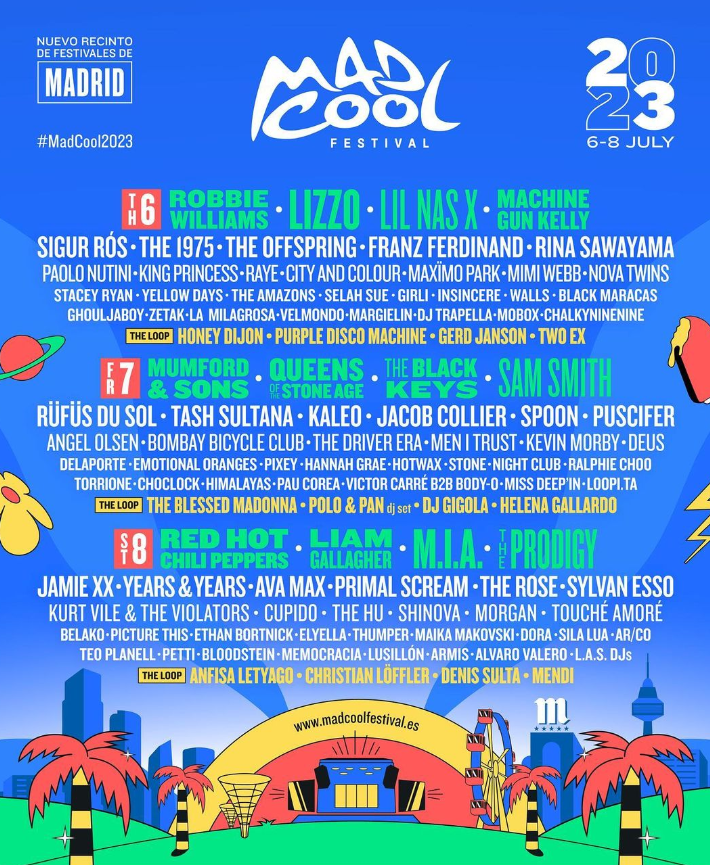Mad Cool 2023 de Madrid: fechas, horarios, cartel y artistas por días ...