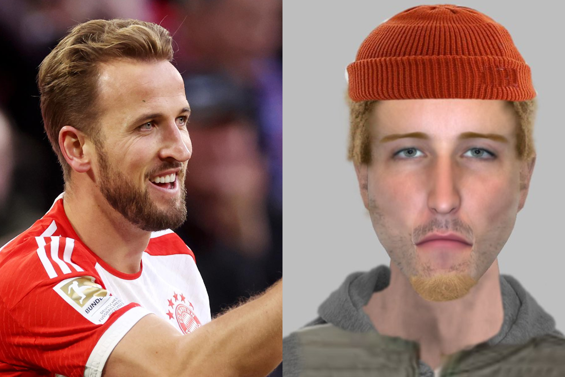 El clon de Harry Kane está en búsqueda por ser el autor de un robo a ...